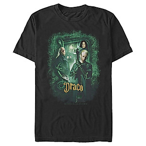 Harry Potter Men's T-Shirt, Black, Medium