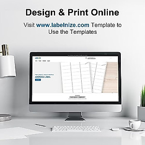 INJINEO Address Labels, 2" x 4" Shipping Address Labels for Inkjet & Laser Printers, Mailing Labels Compatible with 5163, 5263 and 8163 Labels, Easy to Peel (250 Labels, 25 Sheets)