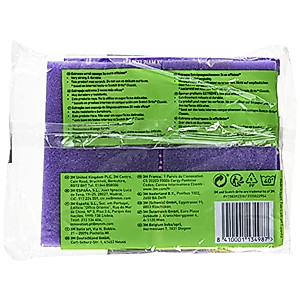 Scotch-Brite Fiber with Sponge, Polyurethane, Purple (Extreme), 2 Unidad