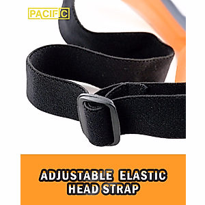 PACIFIC PPE Safety Goggles Over Glasses for Men and Women, Anti Fog Scratch Resistant, Eye Protection, Adjustable Elastic Headband