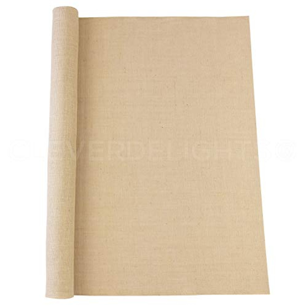 CleverDelights 36" Premium Burlap Roll - 10 Yards - Finished Edges - Tight Weave Natural Jute Burlap Fabric