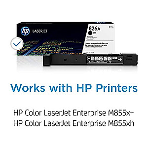 HP 826A Black Toner Cartridge | Works with HP Color LaserJet Enterprise M855 Series | CF310A