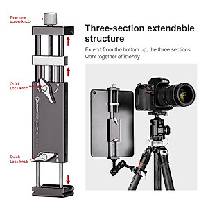 SUNWAYFOTO PC-03 Tablet Laptop Mount Smart Phone Bracket Tripod Bracket Accessories for Ipad Pro Holder Arca Swiss Stand Universal