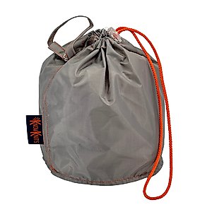 KnowKnits Light Gray Color GoKnit Pouch Knitting Project Bag with Loop & Drawstring (Medium)