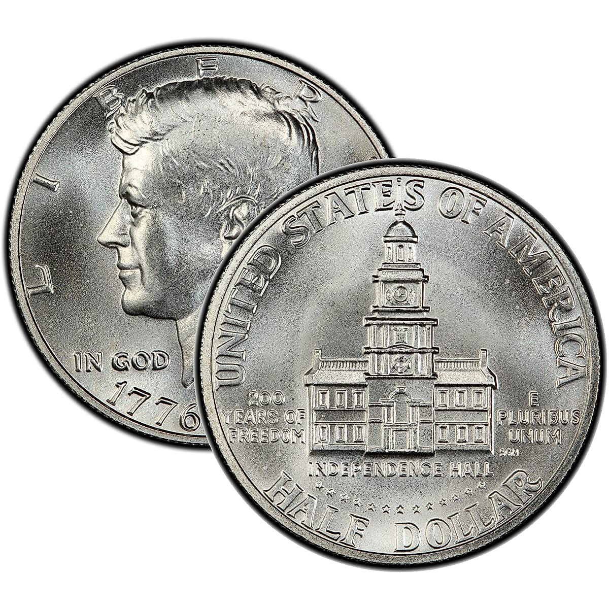 1976 P, D 6 Coin Eisenhower Dollar, Kennedy Half, and Washington Quarter Bicentennial Set Collection US Mint Uncirculated