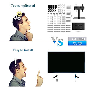 TV Base Stand for TCL TV Legs Replacement Compatible with TCL Roku Smart TV for 27 28 29 30 32 37 40 55 Inch 32S321 32S325 50S425 40S325 32S327 32S3850P