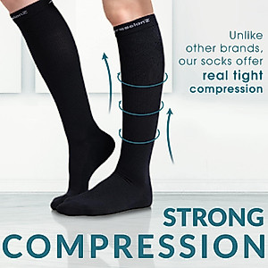 CompressionZ Compression Socks For Men & Women - 30 40 mmHG Graduated Medical Compression - Travel, Edema - Swelling in Feet & Legs - S, Nude
