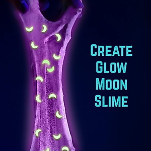 GirlZone Egg Surprise Galaxy Slime Kit for Girls, 41 Pieces to Make Glow in The Dark Slime, DIY Slime with Glitter, Fun Slime Kits for Girls 10-12