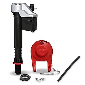 Korky 818MP QuietFILL® Platinum Universal Toilet Fill Valve & 2" Toilet Flapper Kit