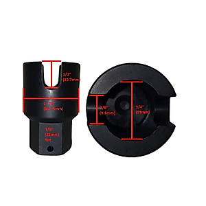 T-Bar Socket C-Clamp Tap Wrench Rod Chuck Key Crank Handle Scissor Jack Brake tool Half Inch Drive Adapter J Screw Wing Nut Slotted Socket tool 1/2 Inch drive