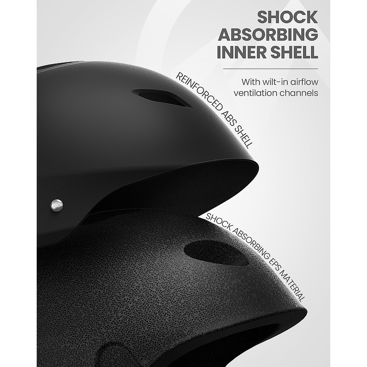 OutdoorMaster Kelvin Ski Helmet - Snowboard Helmet for Men, Women & Youth (Black,L)