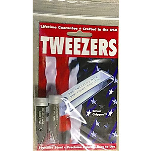 2 Pack Uncle Bill's 19074 Sliver Gripper Tweezers