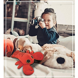DolliBu Red Lobster Stuffed Animal - Super Soft Big Eyes Lobster Plush, Ocean Stuffed Animal Plush Toy for Boys and Girls, Perfect Red Stuffed Animal Lobster Gift for Kids, Teens, and Adults -6 Inches