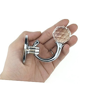 VOSAREA Set of 2pcs Aluminium Alloy Window Curtain Hooks Decorative Home Curtain Supplies Easy to Use Match Shower Curtain Living Room/Bedroom Decorations