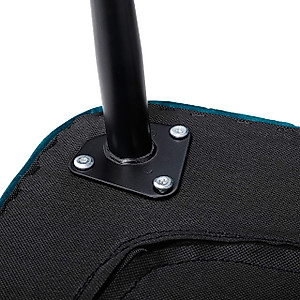 BIRDROCK HOME Tufted Curve Ottoman Velvet Foot Stool - Upholstered Padded Footrest for Living Room or Bedroom - Small Cushioned Accent Chair for Couch, Sofa, Lofted Seating - Modern Furniture - Teal