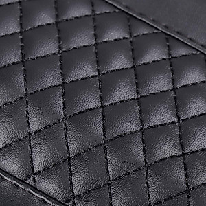 VOSAREA 2pcs Auto Car Lambskin Seatbelt,Car Shoulder Seatbelt Strap Pads Cover,Adjustable Universal Car Seat Strap Protector for Safety Driving (Black)