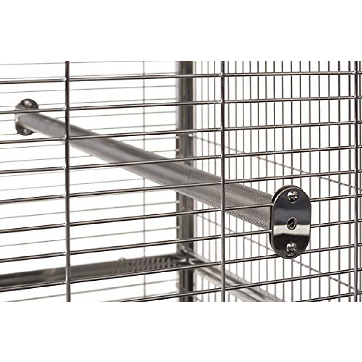 Prevue Pet Products Large Stainless Steel Play Top Bird Cage, Rust Resistant Metal Cage for Birds with Rooftop Ladder and Playtop