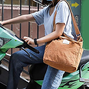 WantGor Large Tote Bag for Woman, Women's Crossbody Shoulder Handbags Big Capacity Shopping Bag (Brown)