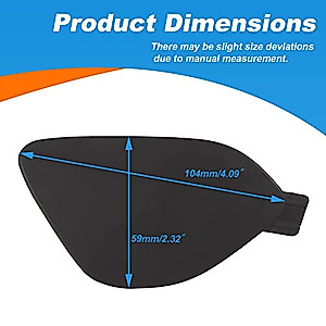 Front Bumper Tow Hook Cover Towing Eye Cap Fit for Volvo S60 S60L V60 2014 2015 2016 2017 2018 39820294 31323839 (White, Right Passenger Side) Xinpinsai