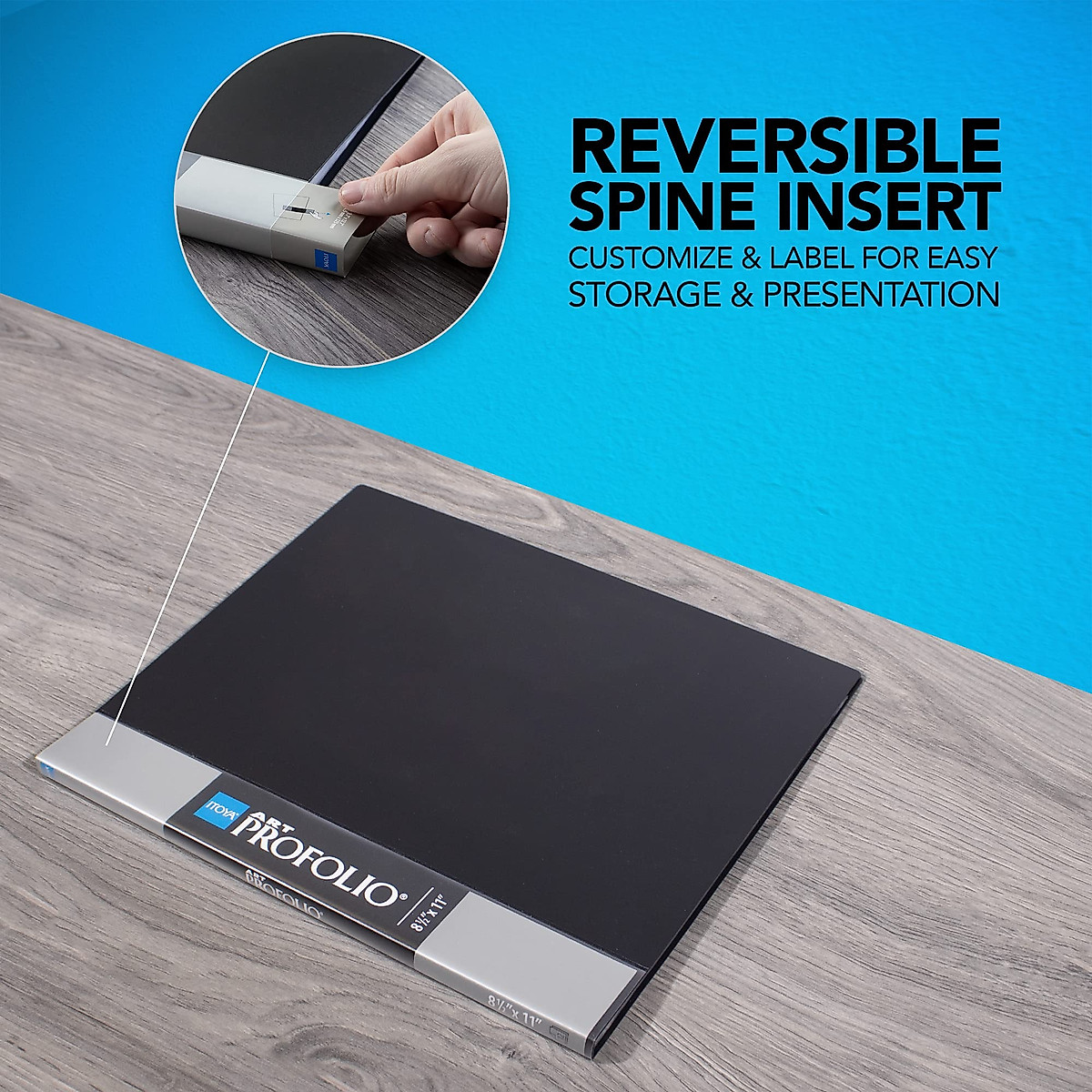 Itoya Profolio Series 8 1/2 X 11 Inch Art Presentation Portfolio (12 Two-Sided Pages)