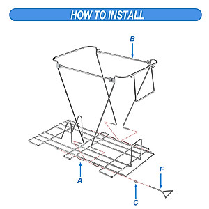 ROOMTEC Pull Out Trash Can Organizer for Under Kitchen Cabinets, 35 Qt Kitchen Cabinet Trash Can Drawer Slide Out, 12 Gal Sliding Garbage Can Under Counter (Trash Can Not Included)