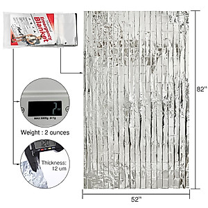 Emergency Blankets for Survival Blanket x4, Mylar Blankets, Space Blanket Thermal Blanket Emergency Supplies Car Emergency Thermal Blankets Survival for Bug Out Gear Camping Foil Blanket Solar Blanket
