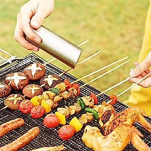 AssaiLuck Grill Mats For Outdoor Grill - Set of 5 Non-Stick Reusable Mats for Gas, Charcoal, Pellet Fuel Grills - 15.75x13 inches - Dishwasher Safe and PFOA-Free