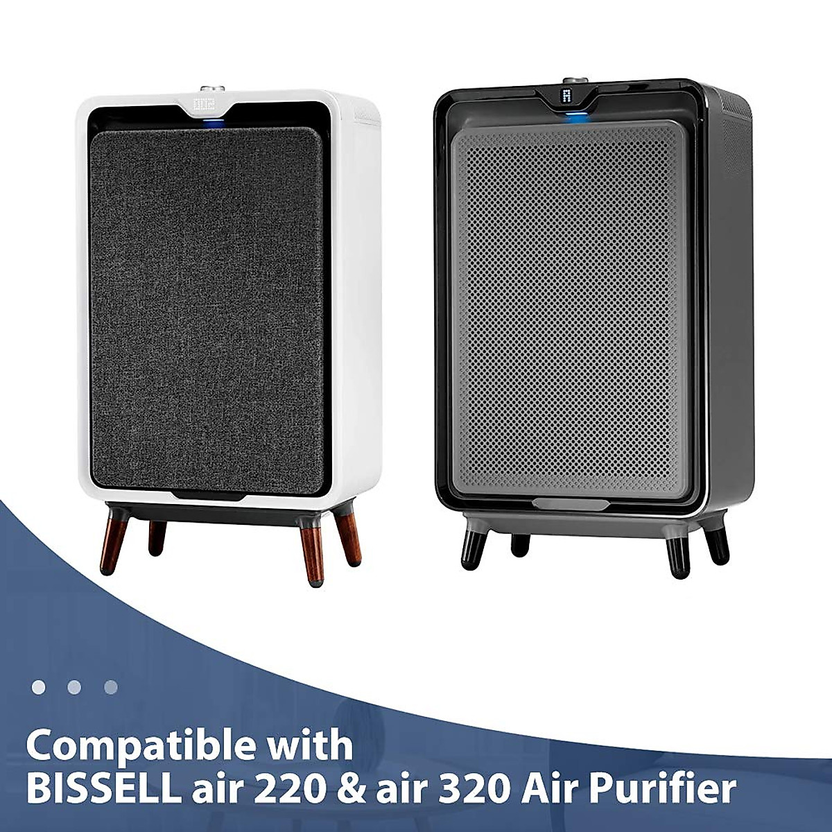 Mchillnet Air 220 Filter Replacement Compatible with Bissell Air320 Air220 2609A Air Cleaner Purifier, 2678 HEPA Filter + Pre-Filter and 2677 Activated Carbon Filter Included, 1 Set