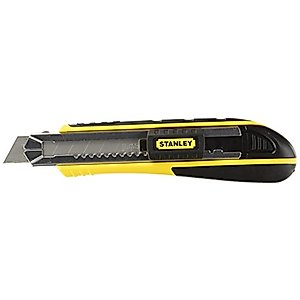 Stanley 10-481 FatMax Snap-Off Knife, 18mm,Silver/Yellow/Black