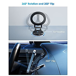 enGMOLPHY Compatible with MagSafe Car Mount [All Metal Design] Magnetic Dashboard Phone Holder for Car [4LB Magnet Power] Fit for Magsafe iPhone 14 13 12 Pro/Max/Mini/Plus MagSafe Case