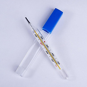 Healeved 4 Pcs Adult Temperature Measurement Glass Oral Temperature Fast Reading Temperature Home Supplies, Easy to Read