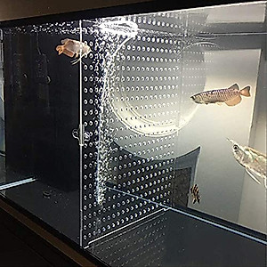 ONE Set of DIY Designed Clear Easy to Bent Cut and Assemble for Most Fish Tanks (Suction Cups are Included)