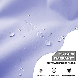 Kavoilauri Small Pocket Umbrella - Mini Folding Compact Umbrella with Case, Travel Umbrella for Rain,8 Ribs Lightweight Portable Umbrella for Girls and Women(Purple)