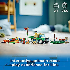 LEGO City Wild Animal Rescue Missions 60353 Interactive Digital Building Toy Set for Kids, Boys, and Girls Ages 6+ (246 Pieces)