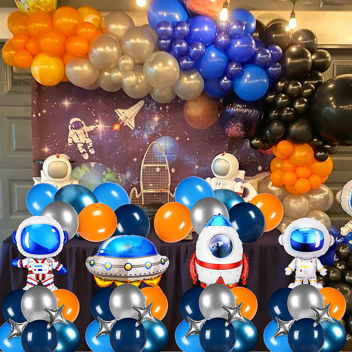 Space Balloons Outer Space Party Decorations Astronaut Rocket Spaceship ...