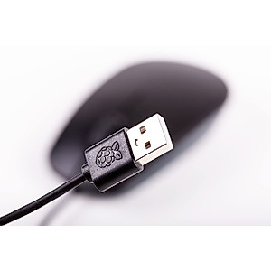Official Raspberry Pi Mouse (Black/Grey)