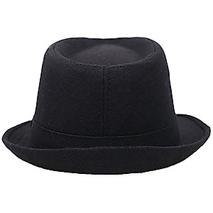 Fedora Hats for Men Unisex Manhattan Black Fedora