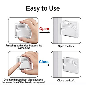 Sliding Door Lock, 2 Pack Sliding Glass Door Lock for Kids Safety, Child Safety Locks for Sliding Glass Doors | Sliding Window | Sliding Closet | Slide Patio Door Locks,No Drilling Tools Needed - Grey