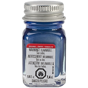 Testors Enamel 1/4 oz 1100 & 1500 Series Bottles Blue Metal Flake