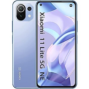 Xiaomi Mi 11 Lite NE 5G + 4G LTE Volte Global Unlocked GSM 64MP Triple Camera Worldwide GSM w/Fast Car Charger (Bubblegum Blue, 256GB+8GB)
