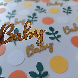 Little Cutie Baby Shower Decorations Orange Yellow Balloons Garland Arch Kit Orange Scatter Confetti Table Decorations Little Cutie Banner for Gender Reveal Little Cutie Tangerine Birthday Party Decor