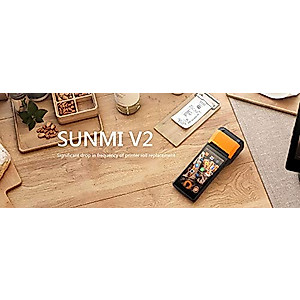 POS Android 7.1 PDA Portable POS Terminal Sunmi V2 PDA eSIM 4G WiFi with Camera Speaker Receipt Printer for Mobile Market Order