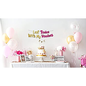 Last Rodeo Bachelorette Party Glitter Banner – Western Cowgirl Bachelorette Party Decorations, Favors and Supplies – Nashville – Austin – Dallas – Charleston - Savannah