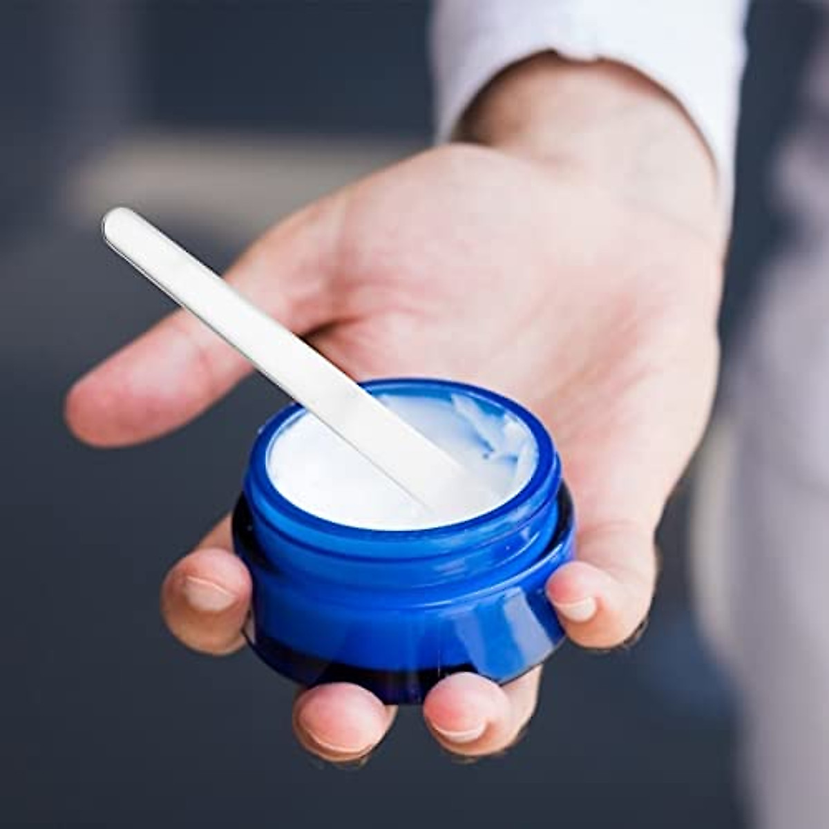 Metal Cosmetic Facial Cream Spoon Face Cream Scoop Makeup Pick Spoons Spatulas Cream Spoon Facial Mud Facial Mask Applicator Remover Scraper Pack Body Skin Care Spatula Set 1pc