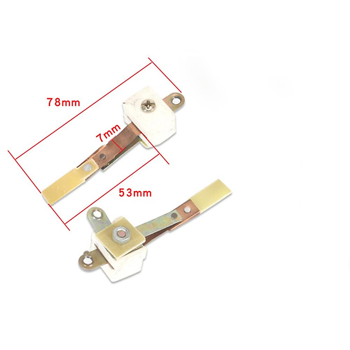 junxuan 1PCS Rice cooker contact switch Rice cooker thermostat T-type pure copper contact temperature control switch bimetal contact switch rice cooker repair parts