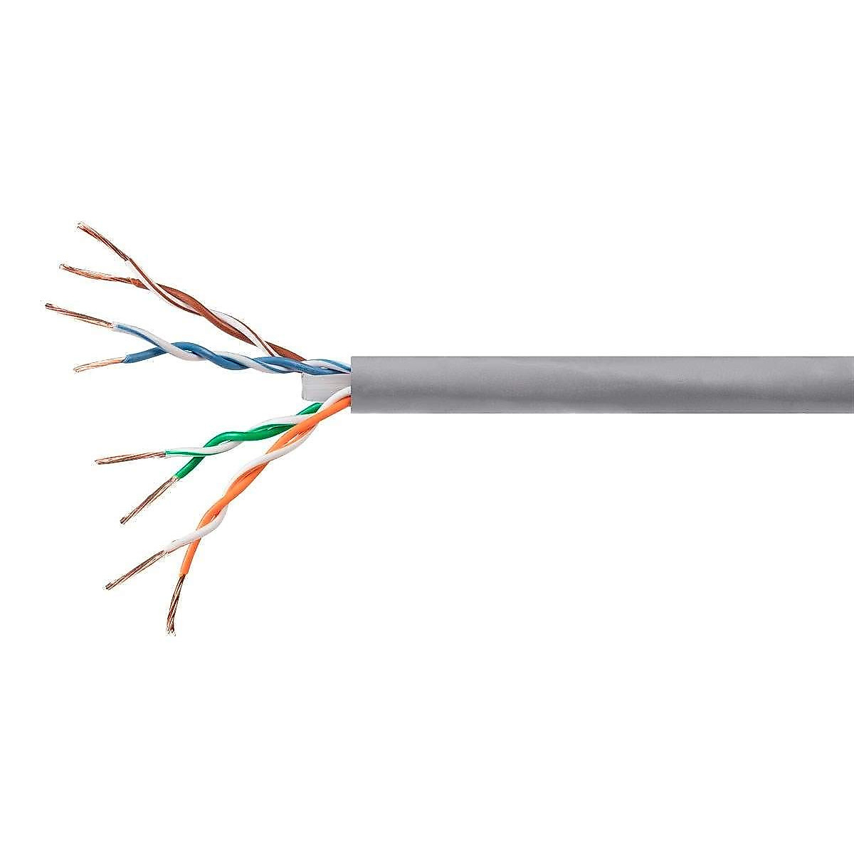 Monoprice Cat6 Ethernet Bulk Cable - Stranded, 550Mhz, 10G, UTP, CM, 24AWG, Pure Bare Copper Wire, Pull Box, 250 Feet, Blue