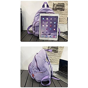 MaxxCloud Vintage Canvas Backpack Purse for Women Tote Satchel Knapsack Mini Rucksack Handbag Pouch Cute Hiking Daypack (484 black)