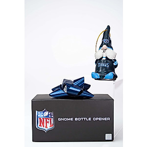 Tennessee Titans NFL Gnome Bottle Opener with Hanging/Cord - Great Gift/Accessory for Any Man Cave, Den, Tailgating Cooler, Bar or even a Christmas Tree - Your Gnomie Hangs Almost Anywhere