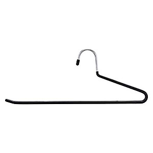 Amazon Basics Trouser/Slack Hangers Easy Slide Organizers, 30-Pack, Black/Silver