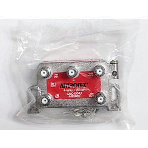 Antronix CMC4004U 4-Way Vertical Splitter, 1.218 GHz High Performance for Coax Cable TV & Internet Optimized MoCA 2.0 Performance (1)